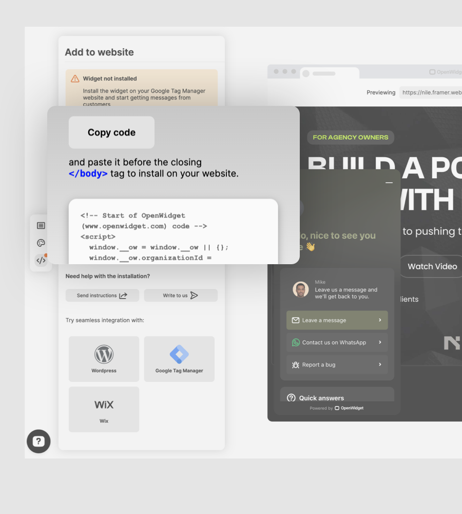 Free WhatsApp Chat Widget for Website | OpenWidget
