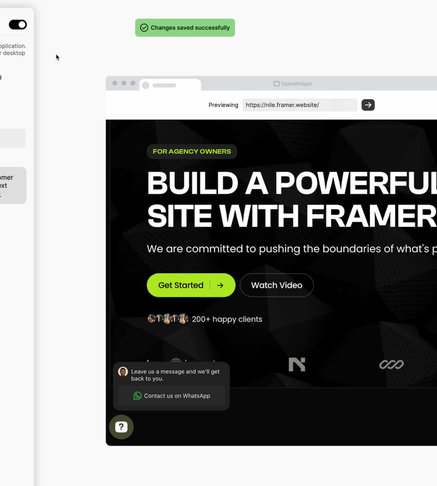 Free WhatsApp Chat Widget for Website | OpenWidget